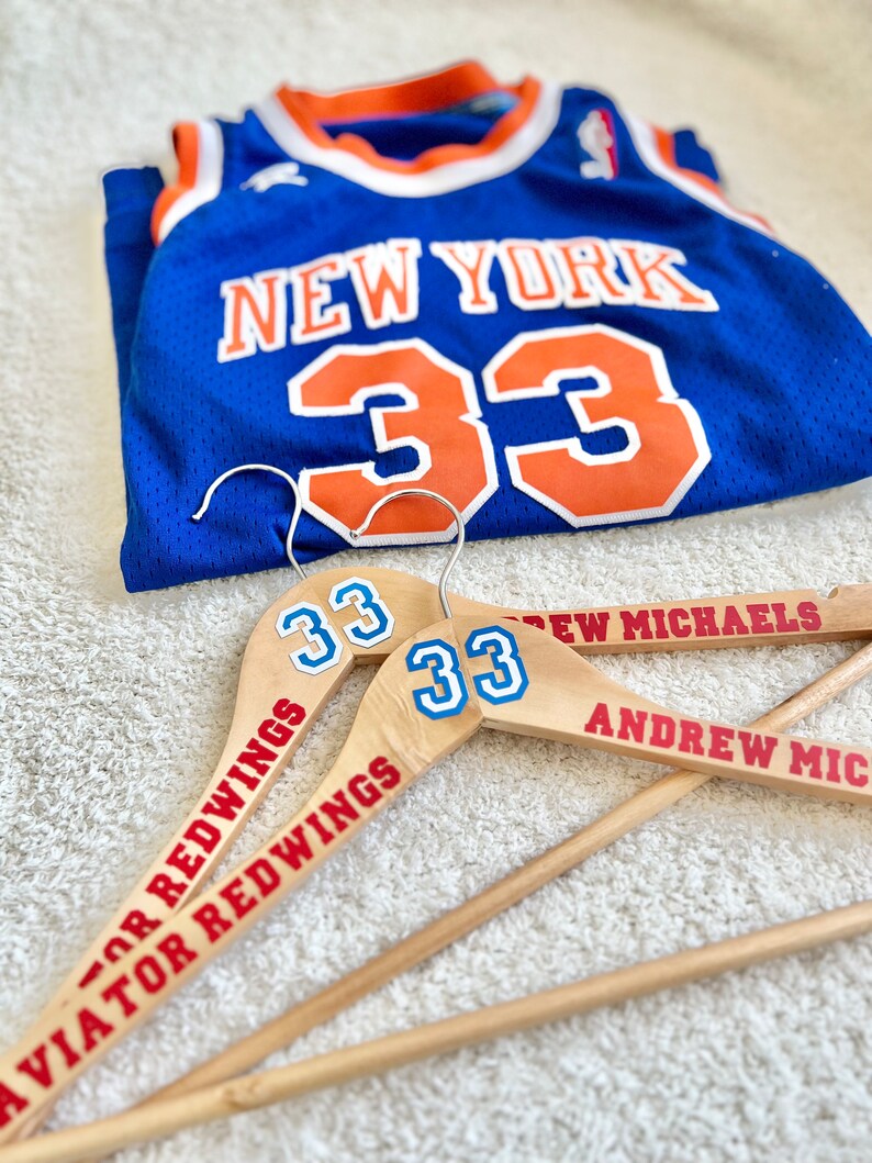 Set of 2 Custom Sport Jersey Hanger for Kids Sport Jersey - Etsy