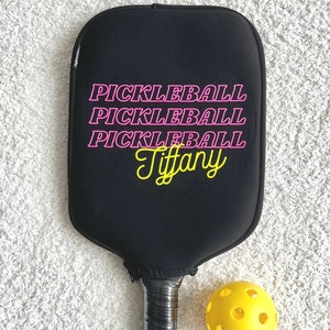 Custom Pickleball Paddle Cover Personalized Pickleball Case Racquet ...