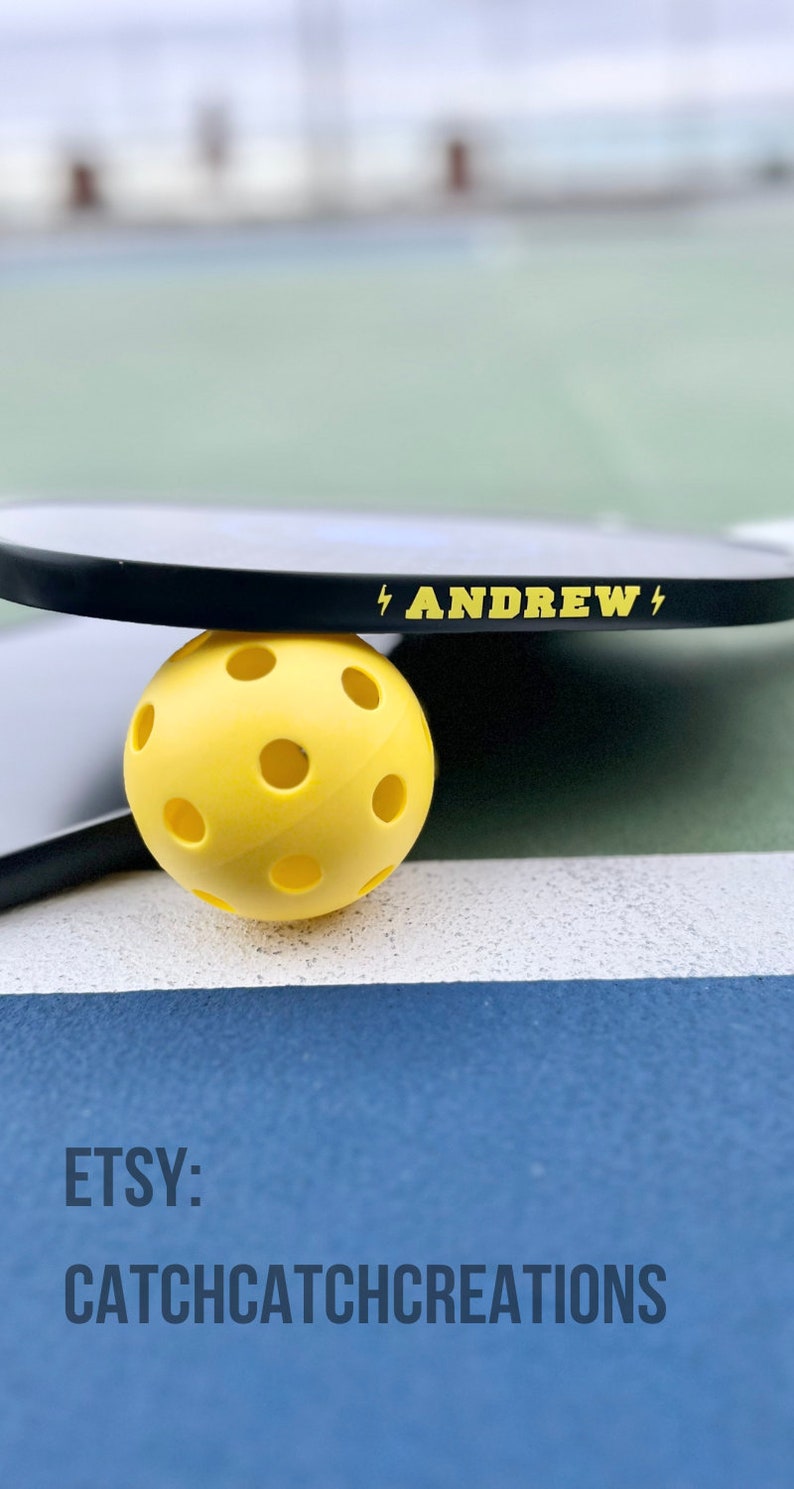 Custom Pickleball Paddle Label Edge Guard Decal Pickleball - Etsy