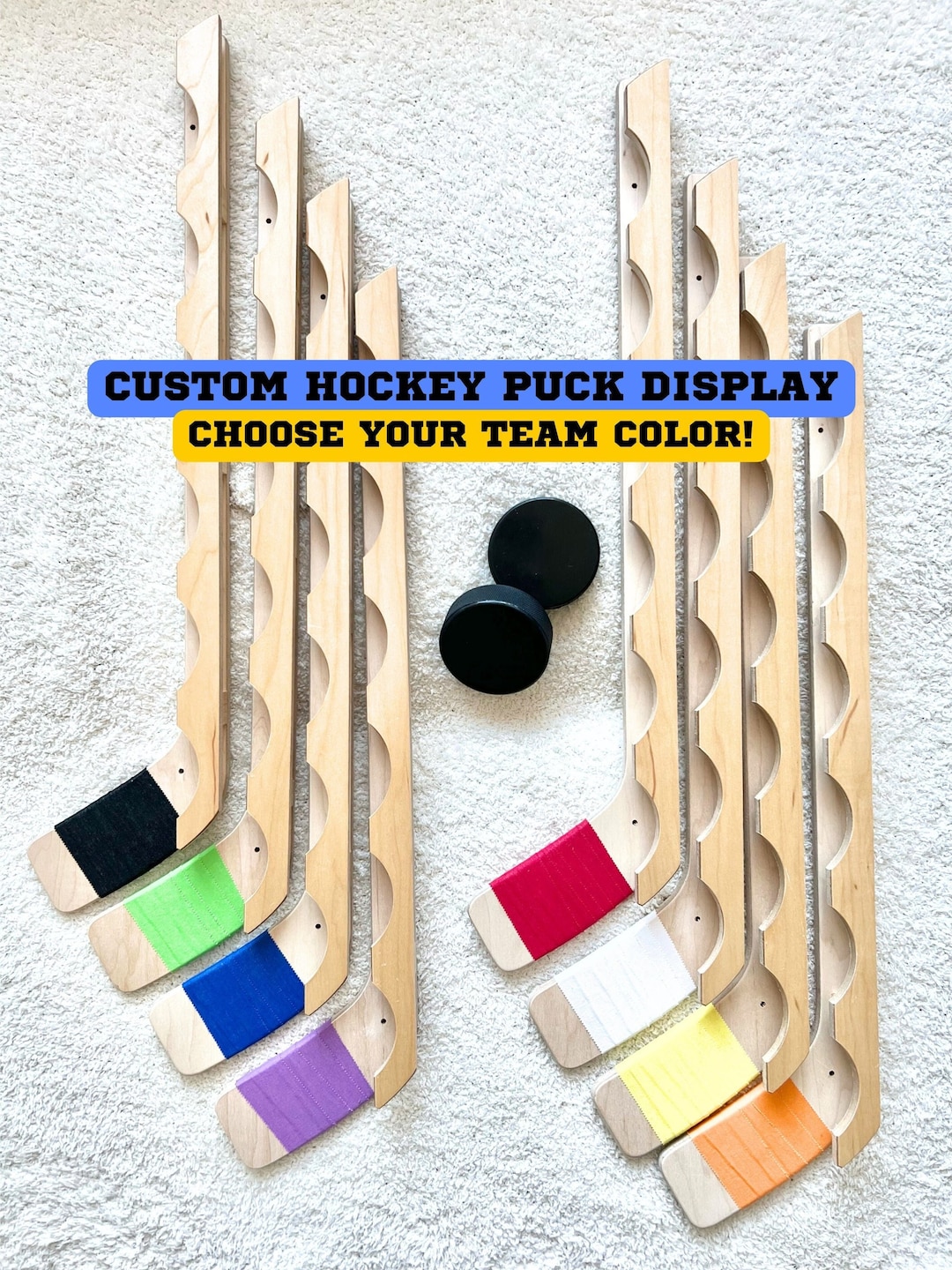 Custom Hockey Puck Display Case Hockey Puck Holder Display Shelf Hockey ...