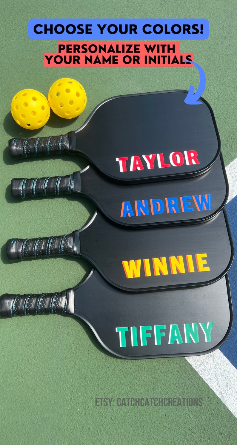 Custom Pickleball Paddle Gift Personalized Pickleball Paddle Gift ...