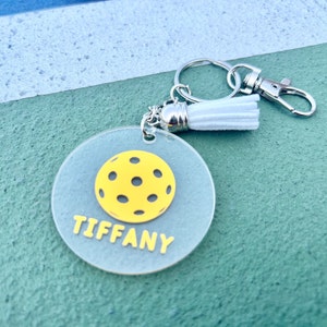 Custom Pickleball Bag Tag Personalized Pickleball Keychain Bag Tag Name ...