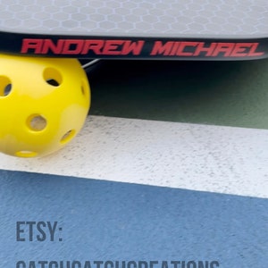 Custom Pickleball Paddle Label Edge Guard Decal Pickleball Paddle ...