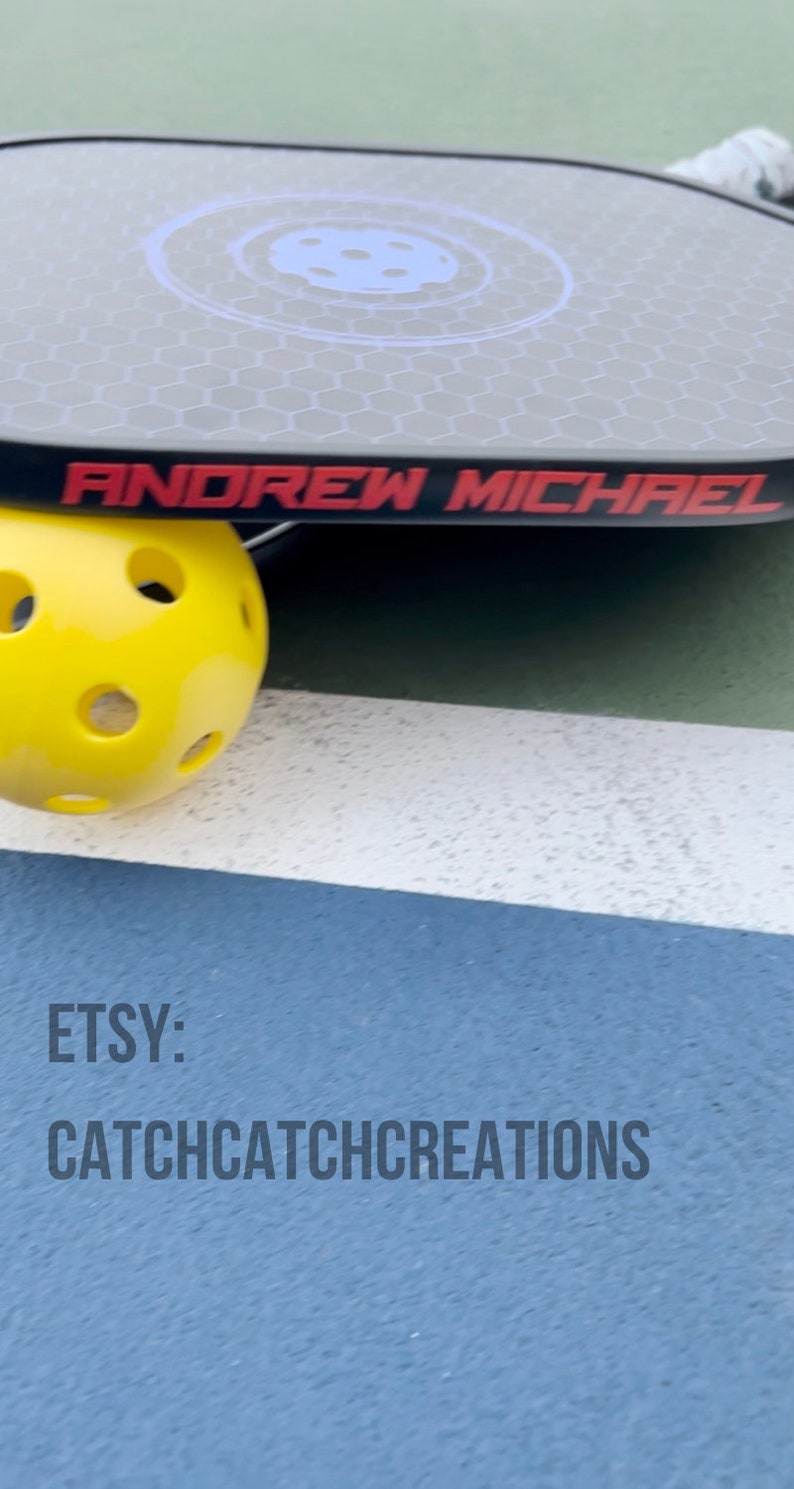 Custom Pickleball Paddle Label Edge Guard Decal Pickleball - Etsy