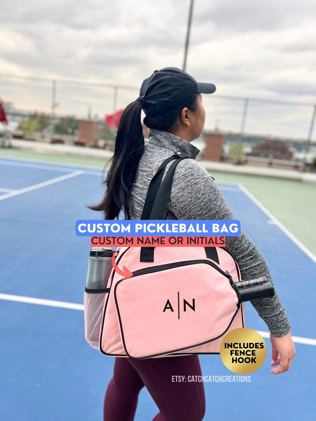 Custom Pickleball Bag Personalized Pickleball Paddle Case Pickleball ...