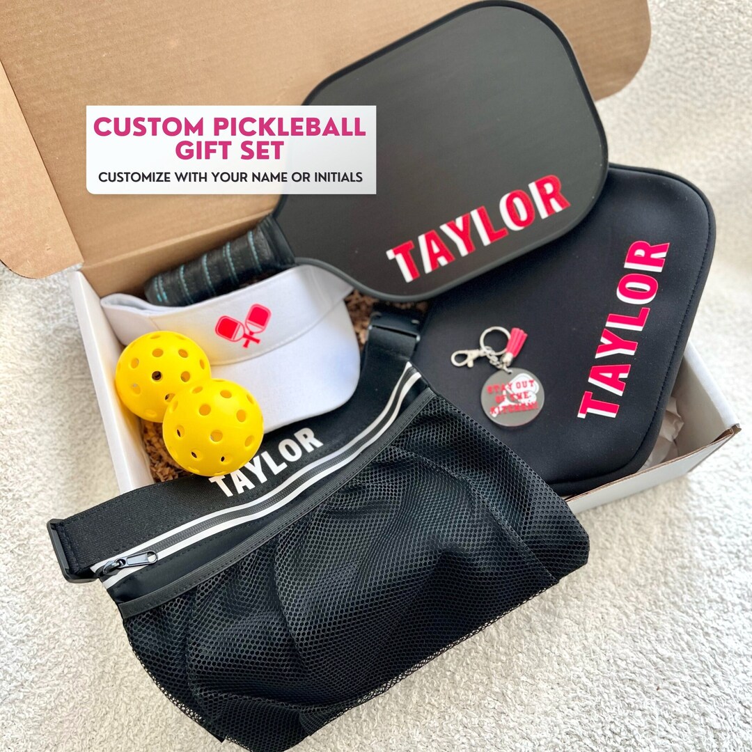 Pickleball Gift Basket Custom Pickleball Paddle Cover Sticker ...