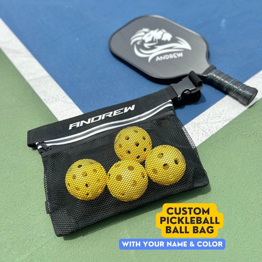 Custom Pickleball Bag Ball Holder Sports Bag Pickleball Ball Pouch ...