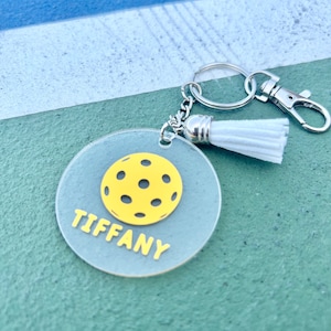 Custom Pickleball Bag Tag Personalized Pickleball Keychain Bag Tag Name ...