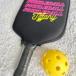 Custom Pickleball Paddle Cover Personalized Pickleball Case - Etsy
