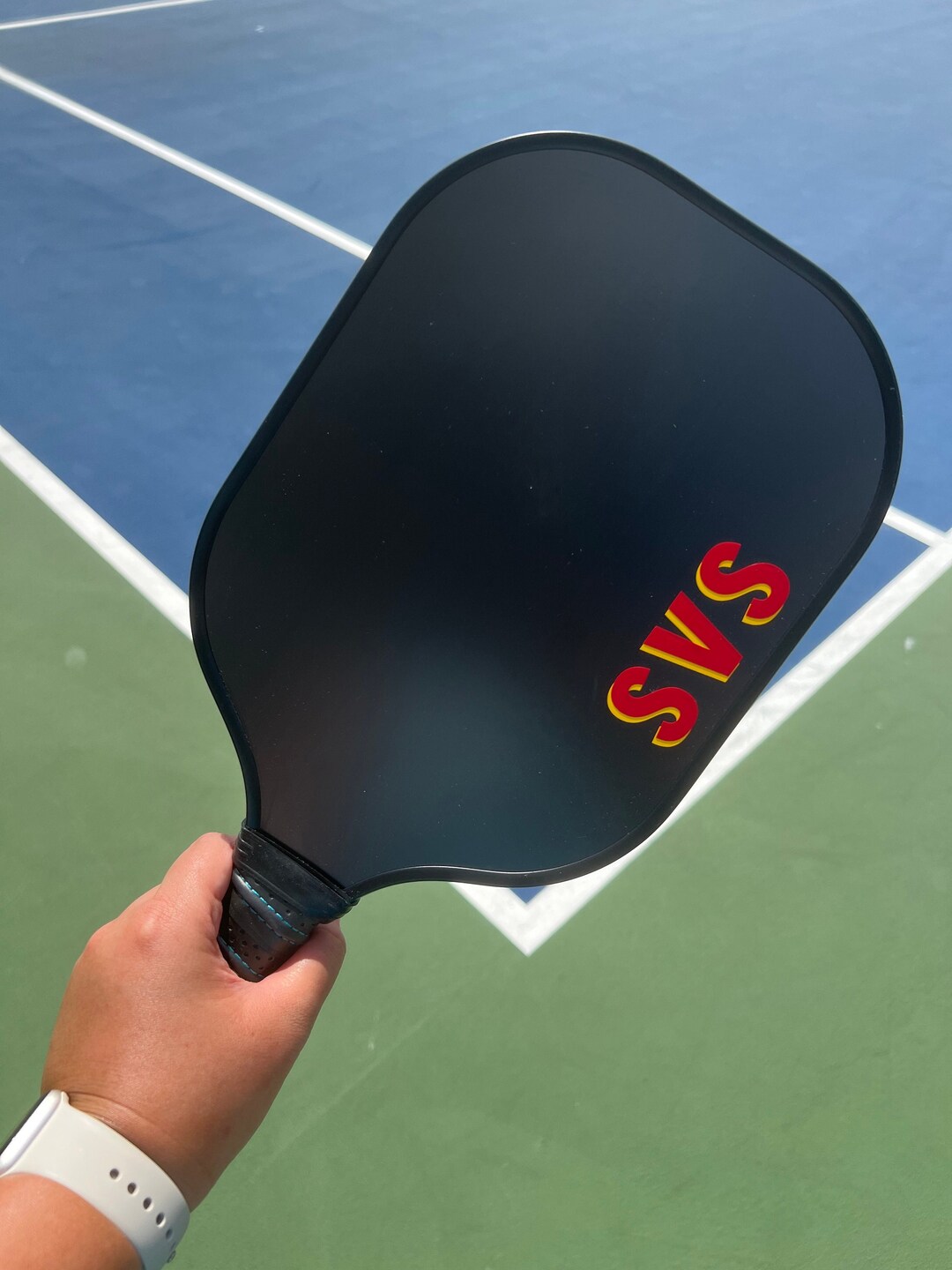 Monogram Pickleball Paddle Name Tag Personalized Pickleball Paddle ...