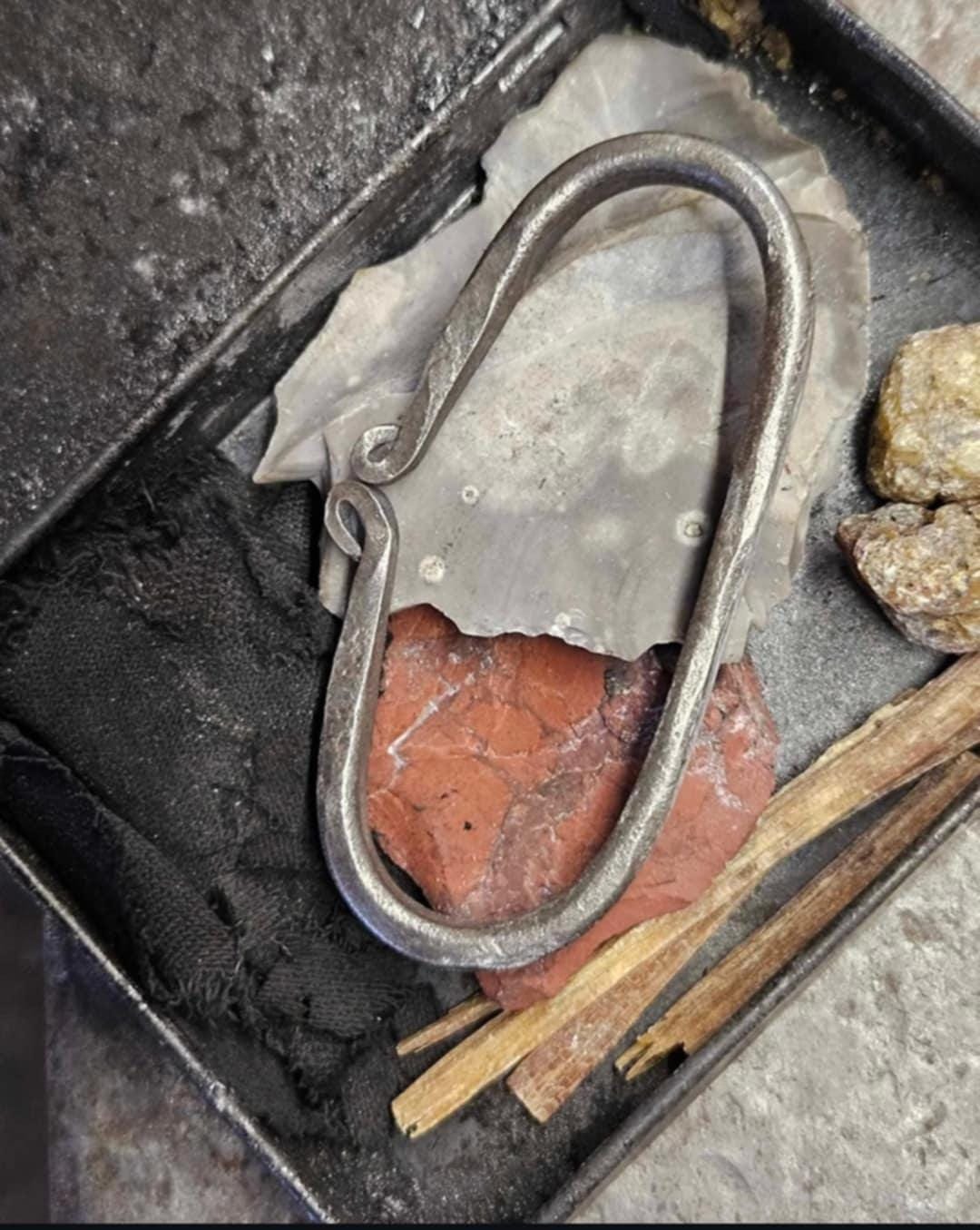 Hand Forged Flint & Steel Striker Kits - Etsy