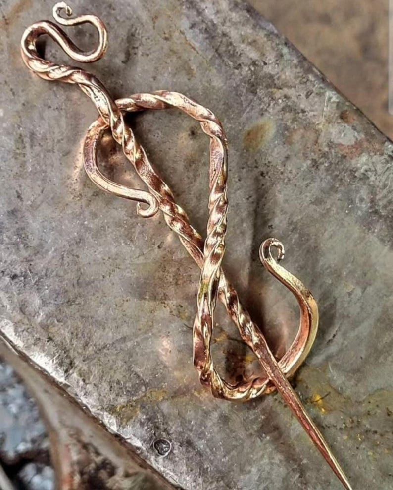 Hand Forged Hair Pin - Etsy
