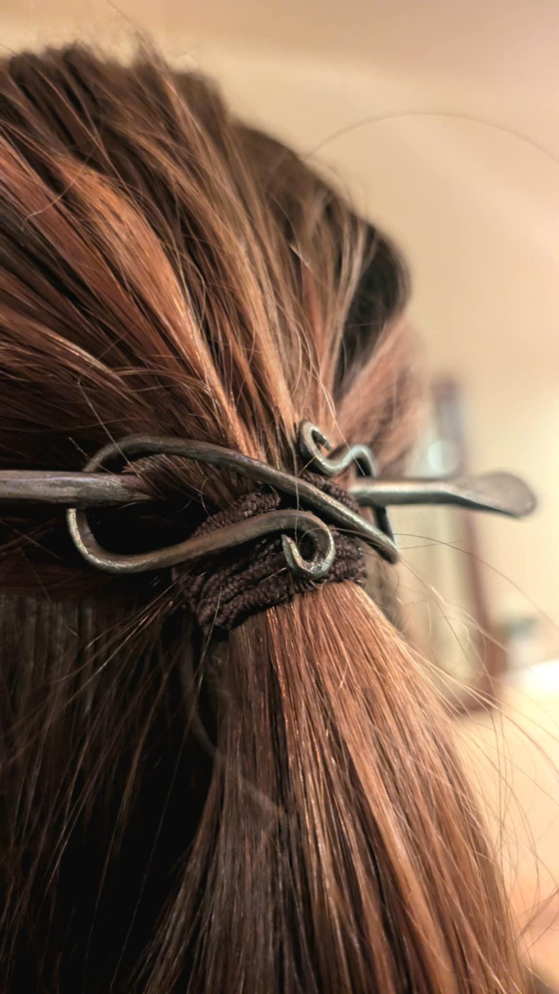 Hand Forged Hair Pin Etsy