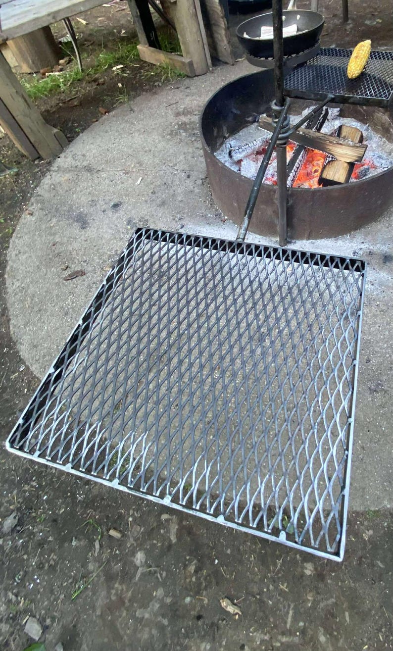 Hand Forged Campfire Tripod Grill Attachment - Etsy