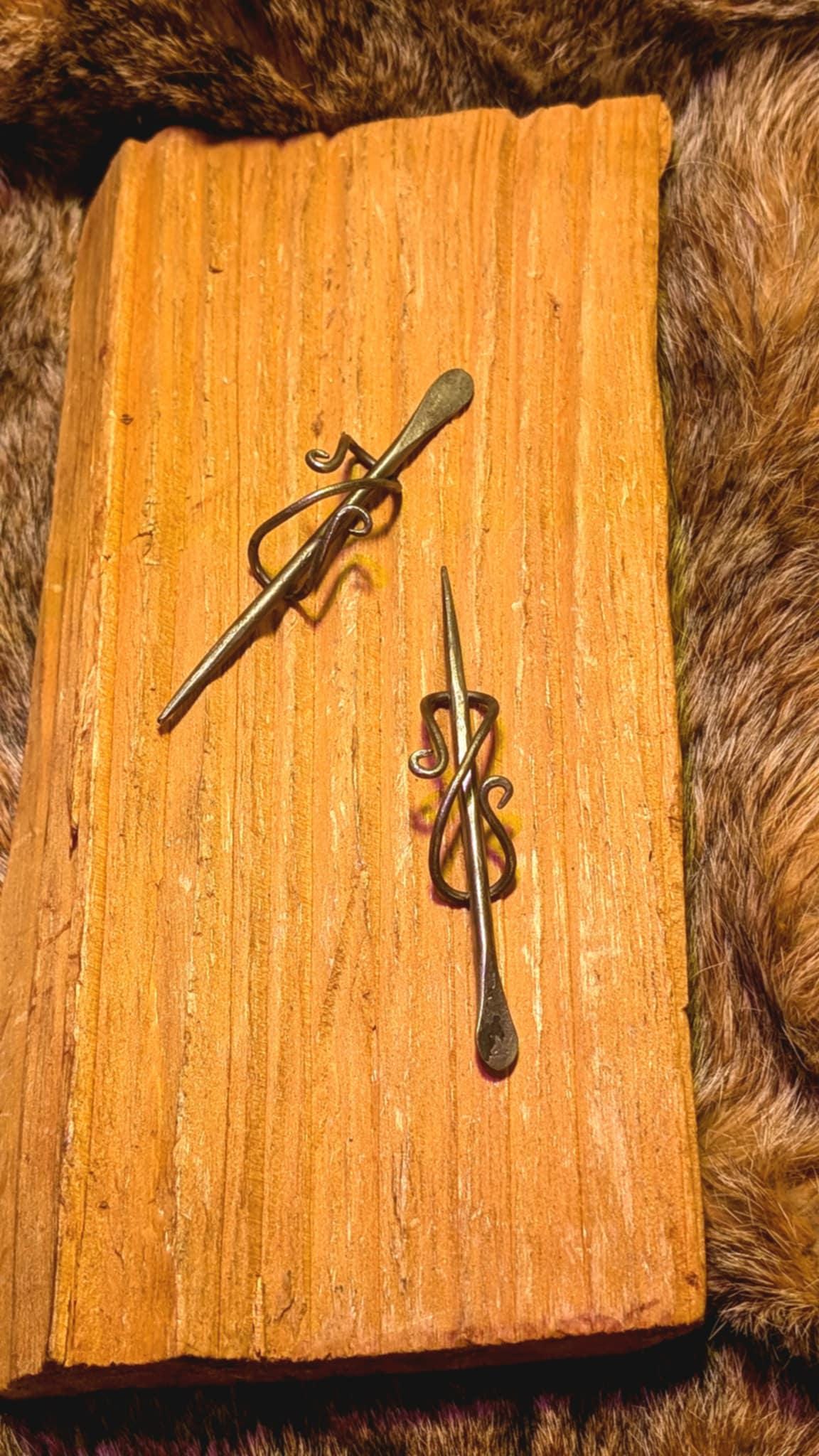 Hand Forged Hair Pin Etsy