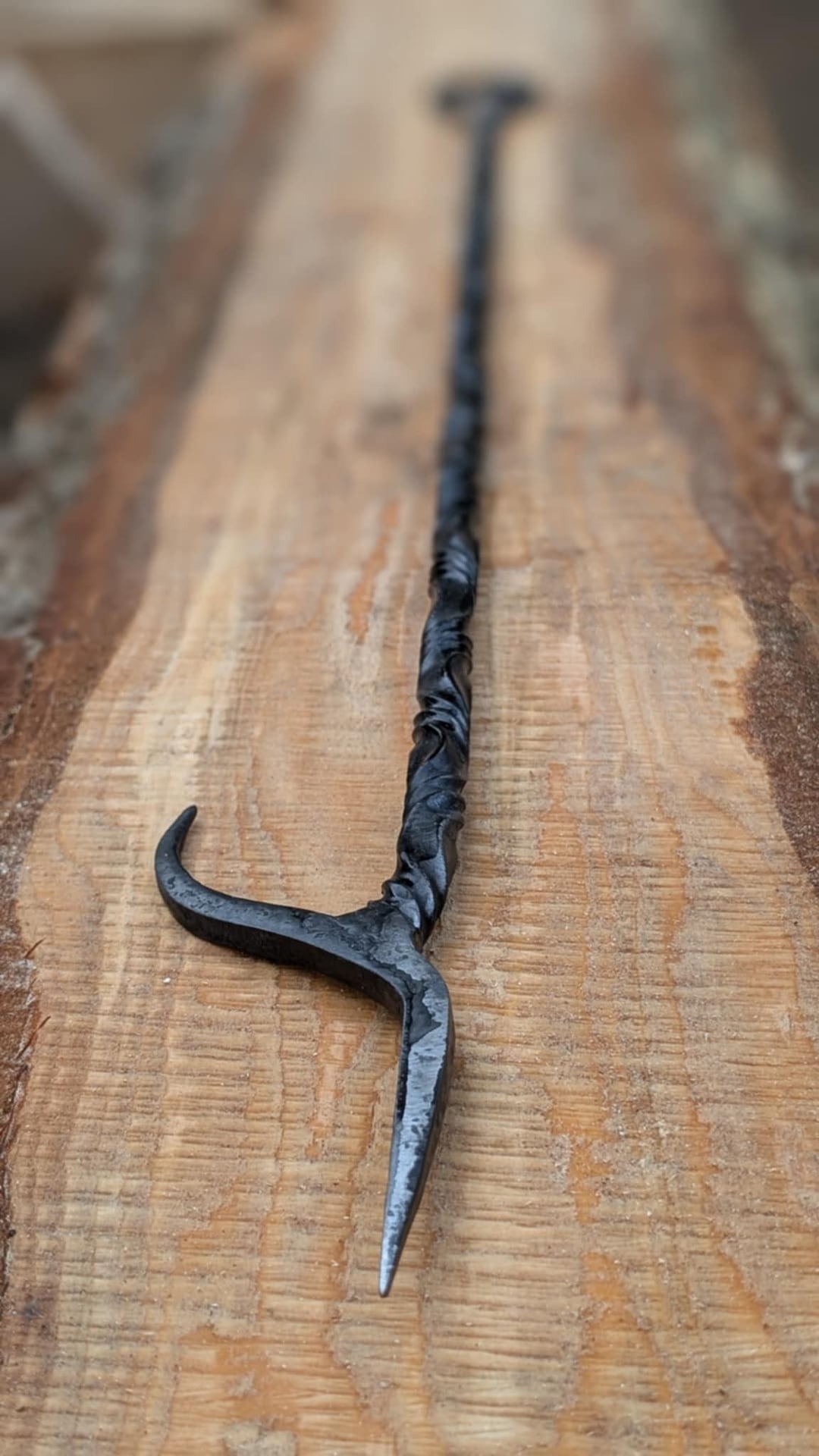 Hand Forged Fire Poker - Etsy
