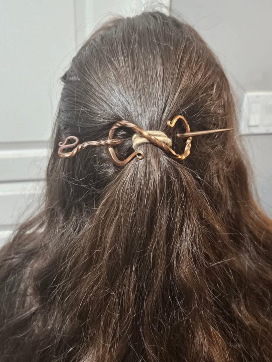 Hand Forged Hair Pin - Etsy