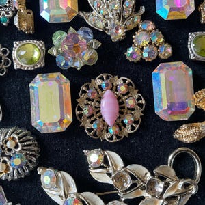 Lot of Vintage Rhinestone Craft Jewelry Repurpose Upcycle Jewelry ...