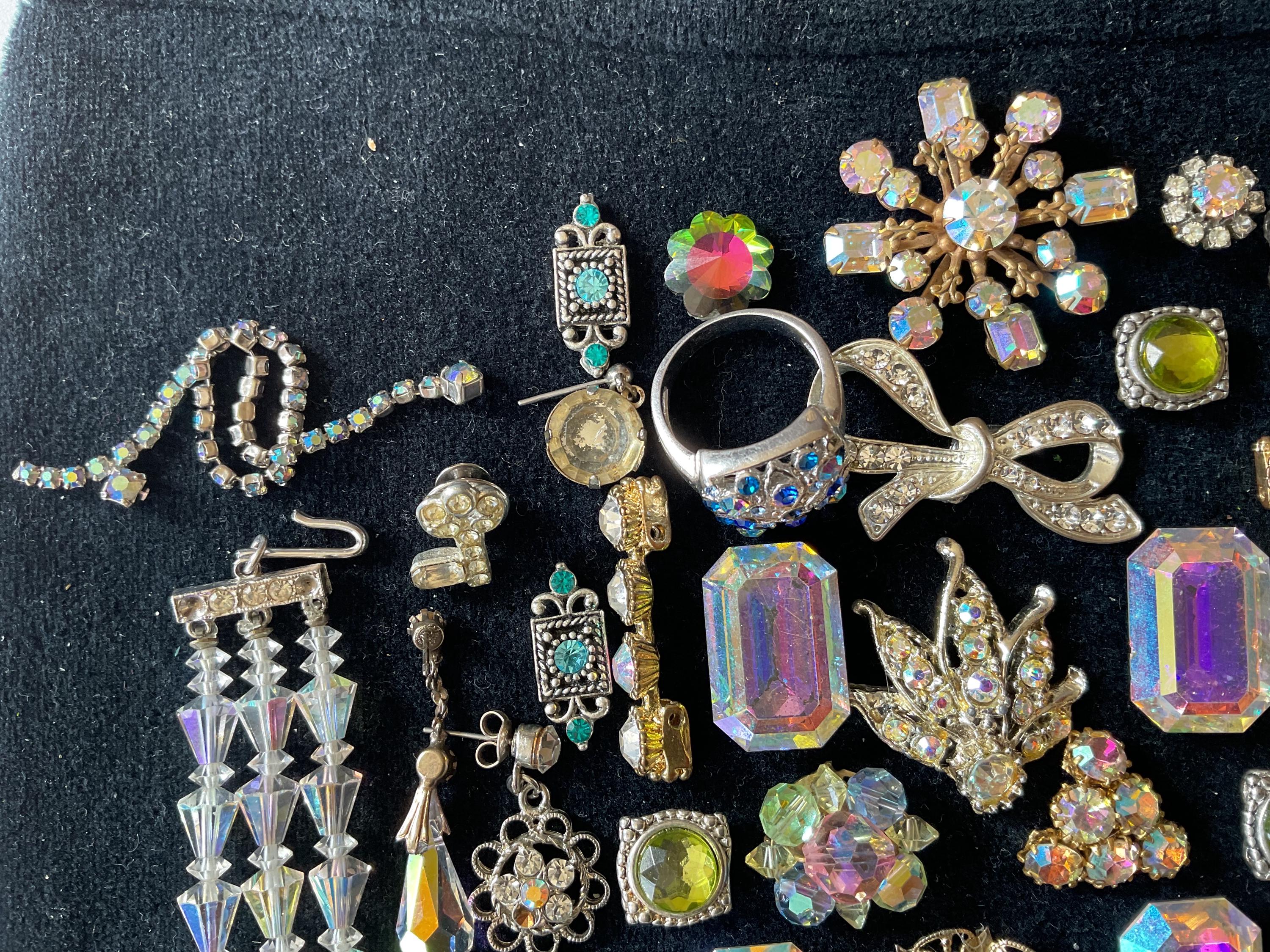 Lot of Vintage Rhinestone Craft Jewelry Repurpose Upcycle Jewelry ...