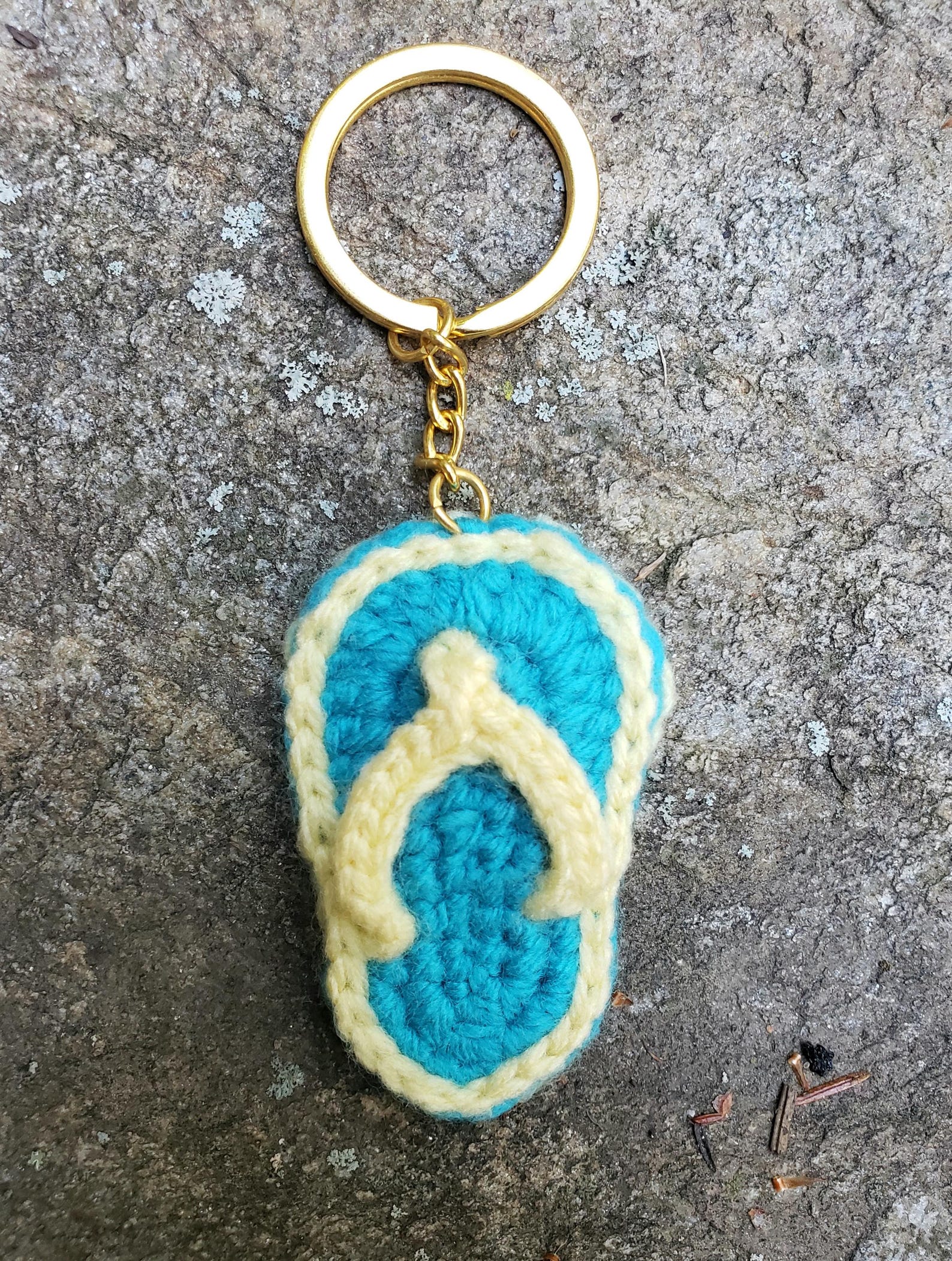 Crochet Summer Sandal Keychain - Etsy
