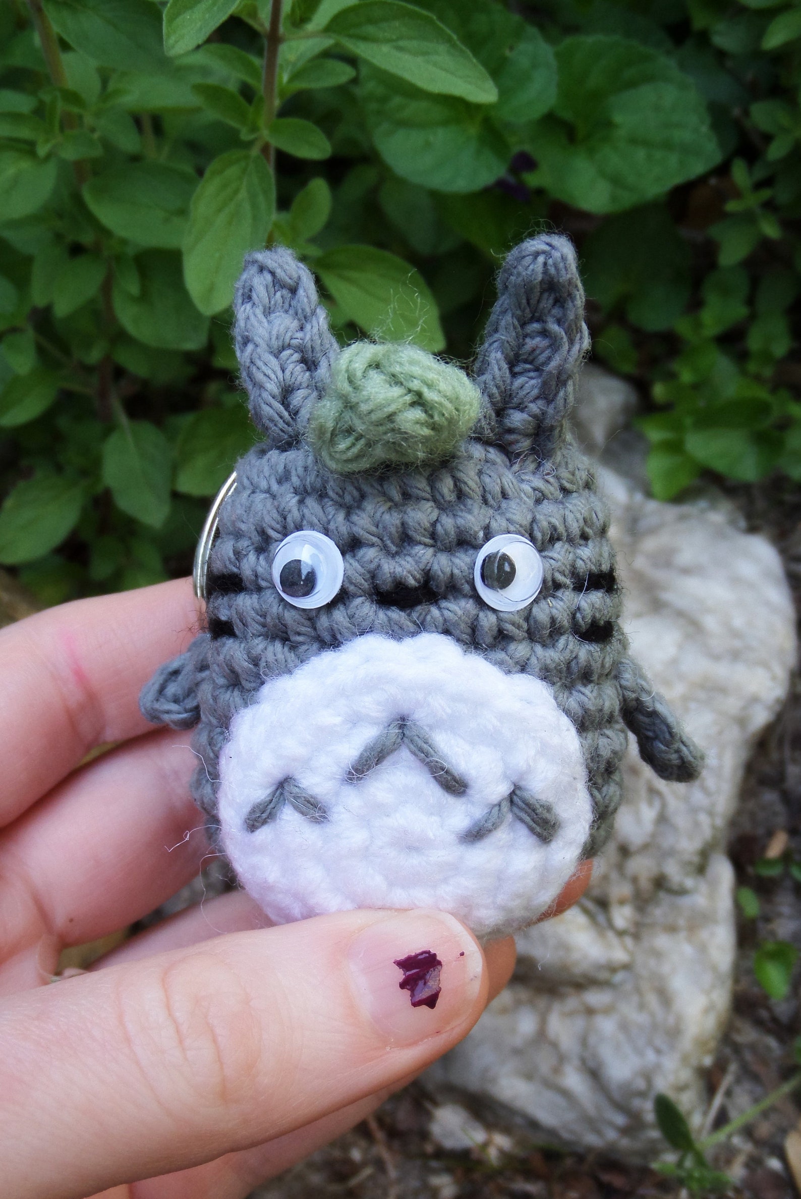 Totoro Keychain crochet - Etsy