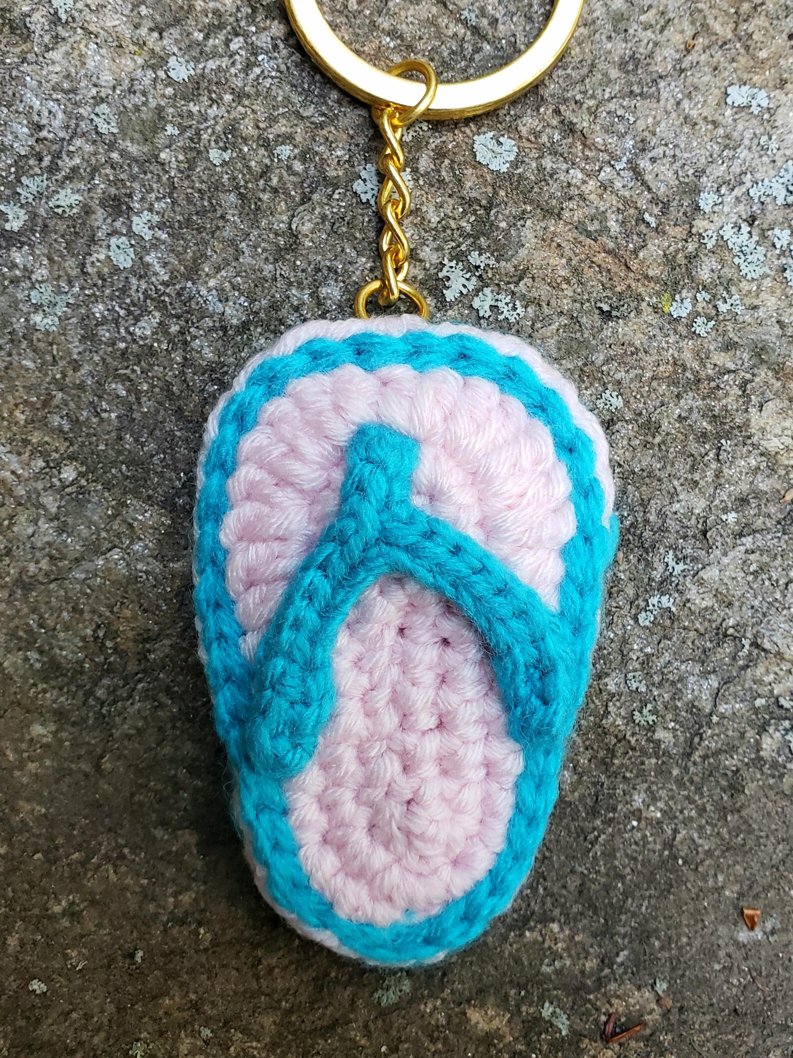 Crochet Summer Sandal Keychain - Etsy