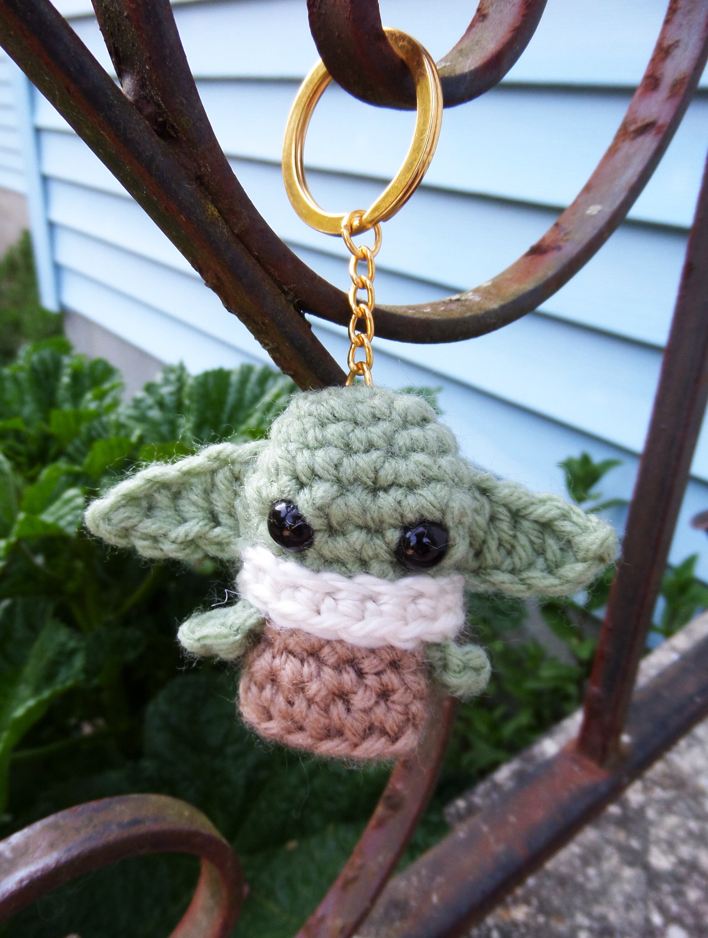 Baby Yoda/grogu Keychain (crochet) - Etsy