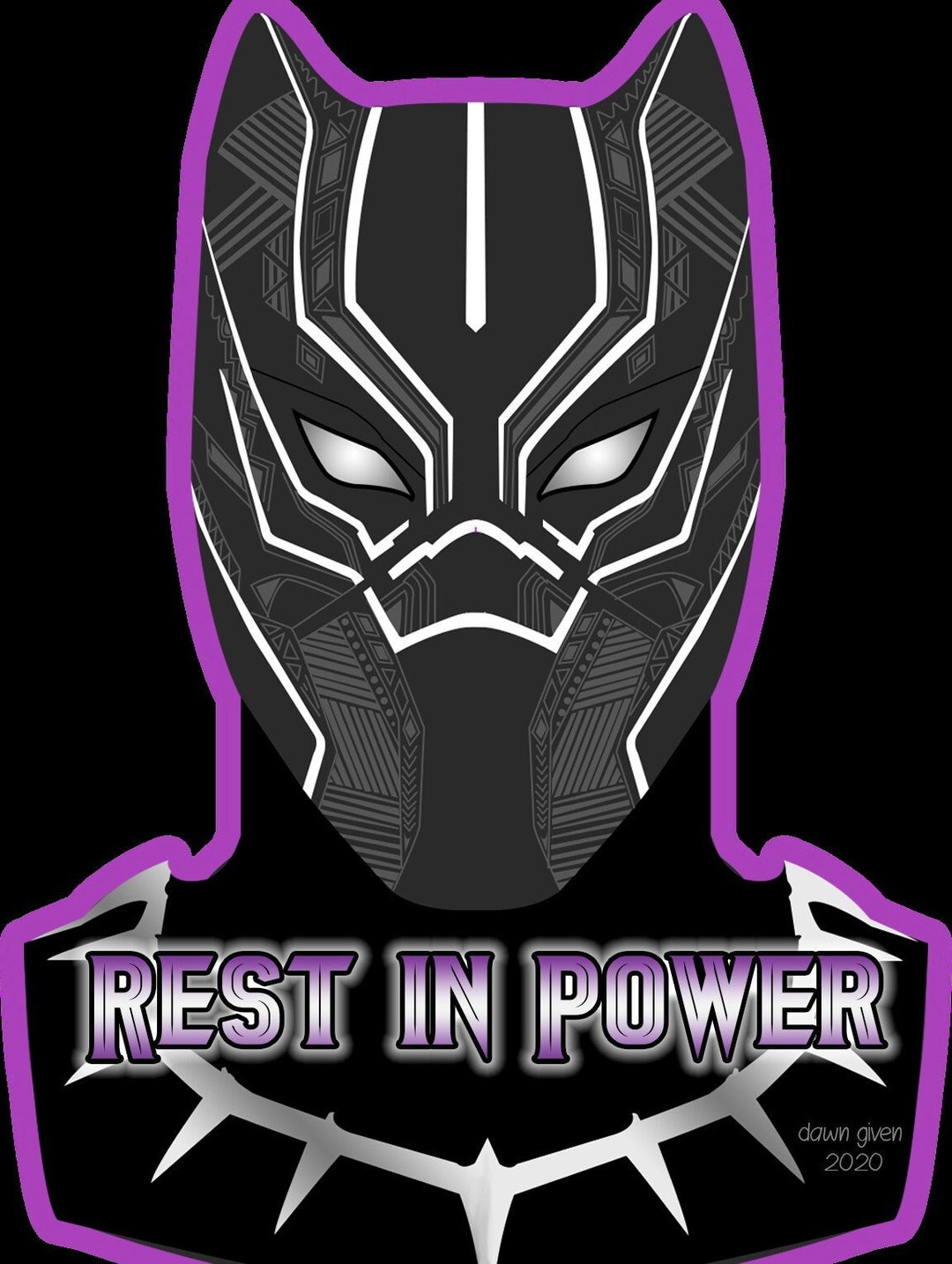 Black Panther rest in Power GLOSS 8.5 X 11 PRINT - Etsy