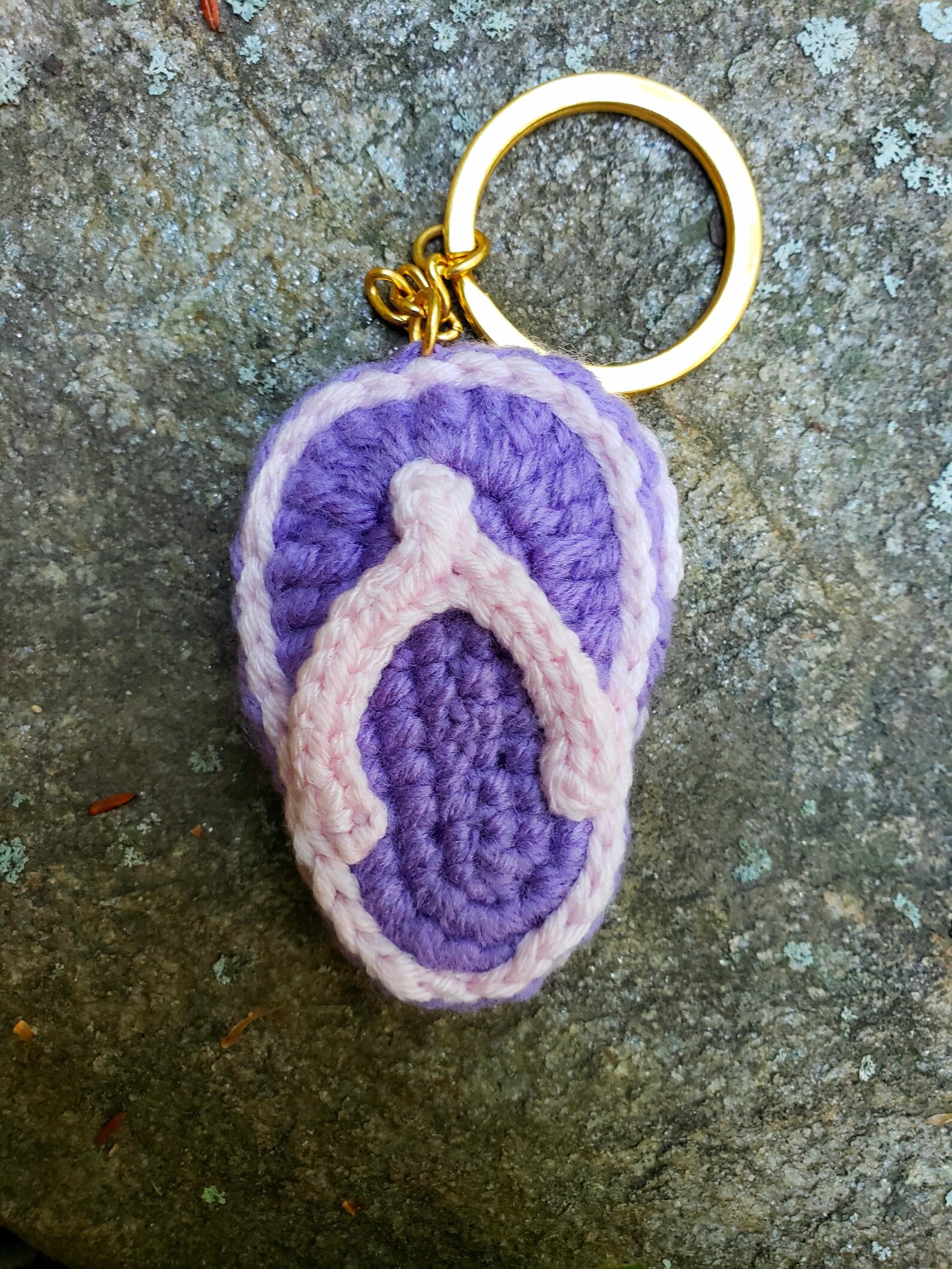 Crochet Summer Sandal Keychain - Etsy