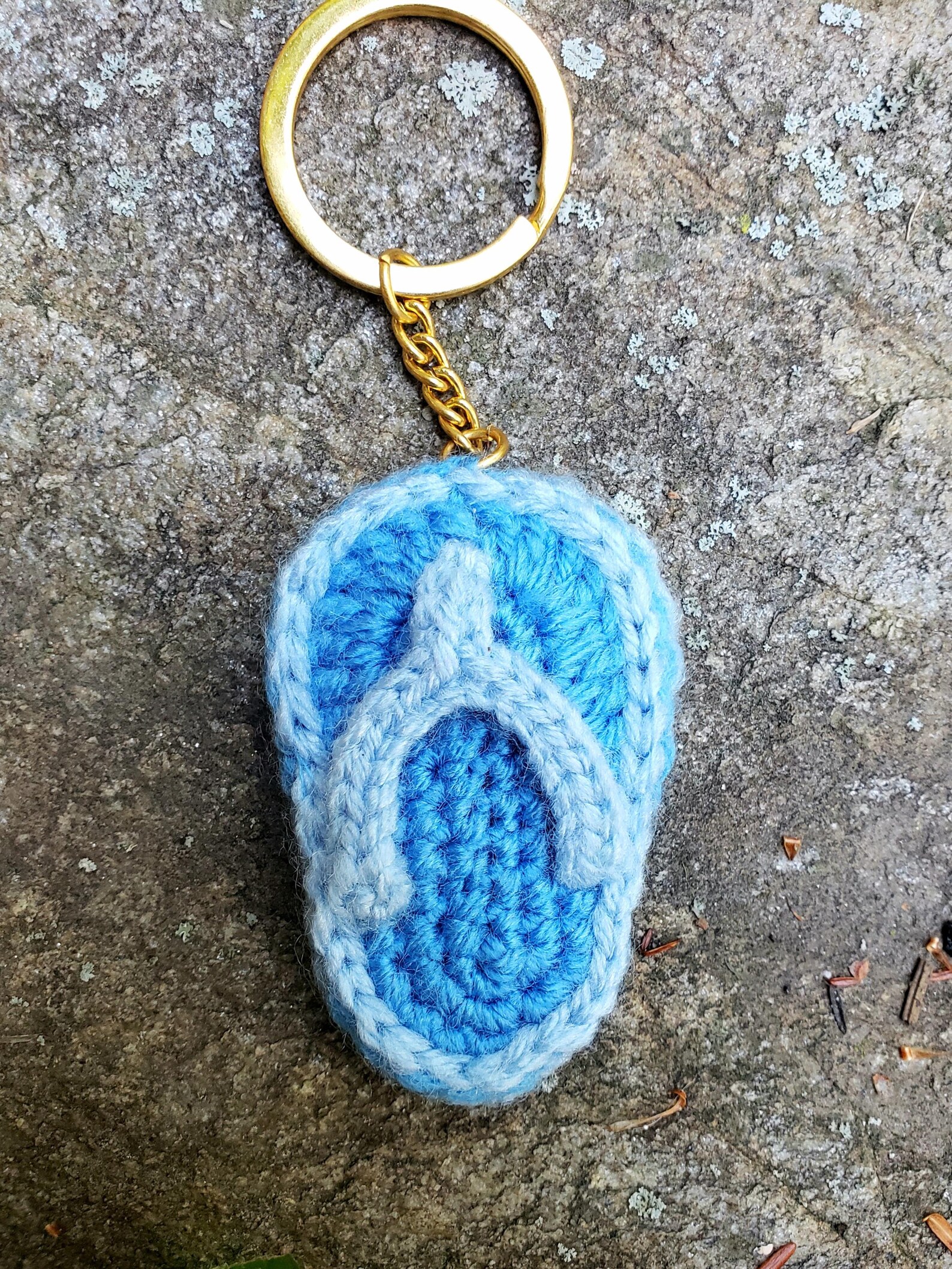 Crochet Summer Sandal Keychain - Etsy