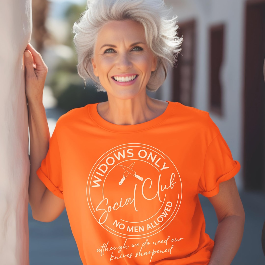 Widows Shirt Widows Only Social Club T-shirt Grief Support Group Tshirt ...