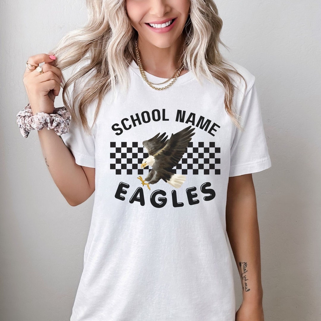High School Mascot Shirt Eagles Football Tshirt Spirit Tee Sports Game ...