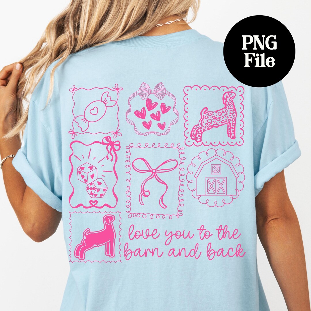 Pink Red Valentines Goat PNG: County Fair Boer Digital Graphic ...
