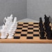 Mario Bros Chess Set | Mario-themed 3d-printed Chess Board and Pieces ...