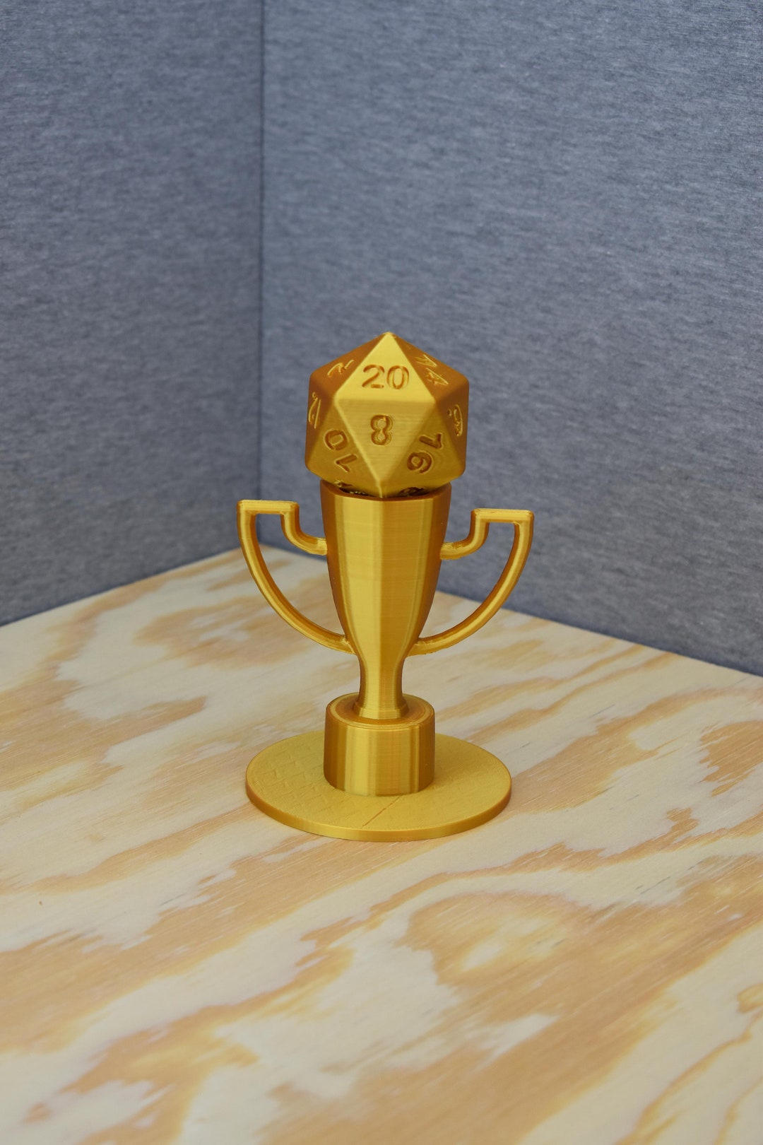 3D Printed Dnd Dice Trophy, Dungeons and Dragons Award - Etsy