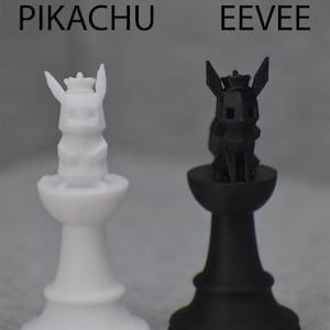 Pokemon Chess Set, Chess Set, Pokemon, Pikachu,eevee, Nintendo ...
