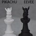 Pokemon Chess Set, Chess Set, Pokemon, Pikachu,eevee, Nintendo ...