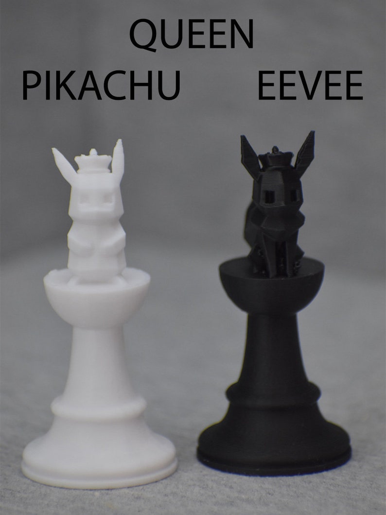 Pokemon Chess Set, Chess Set, Pokemon, Pikachu,eevee, Nintendo ...