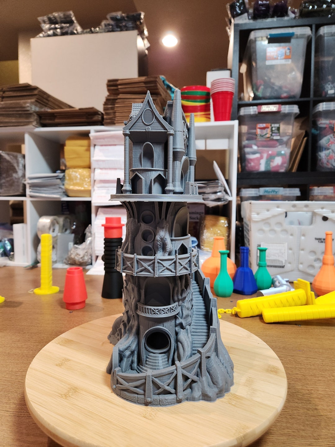 Dice Tower Unique 3D Printed Dnd Gift for Tabletop Games. Dragon Dice ...