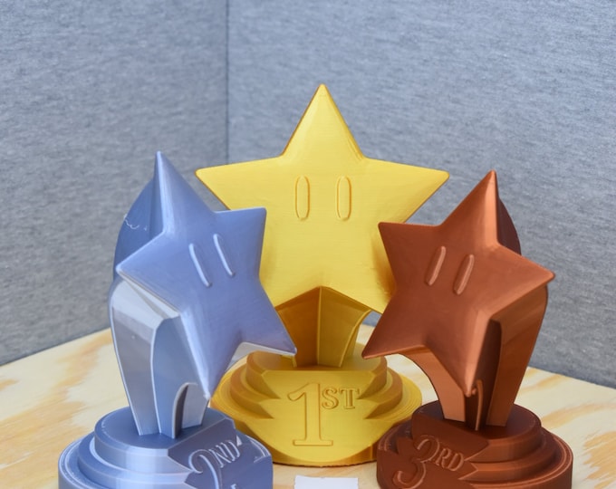 Set of 3 Super Mario Kart Tournament Placement Medals - Etsy