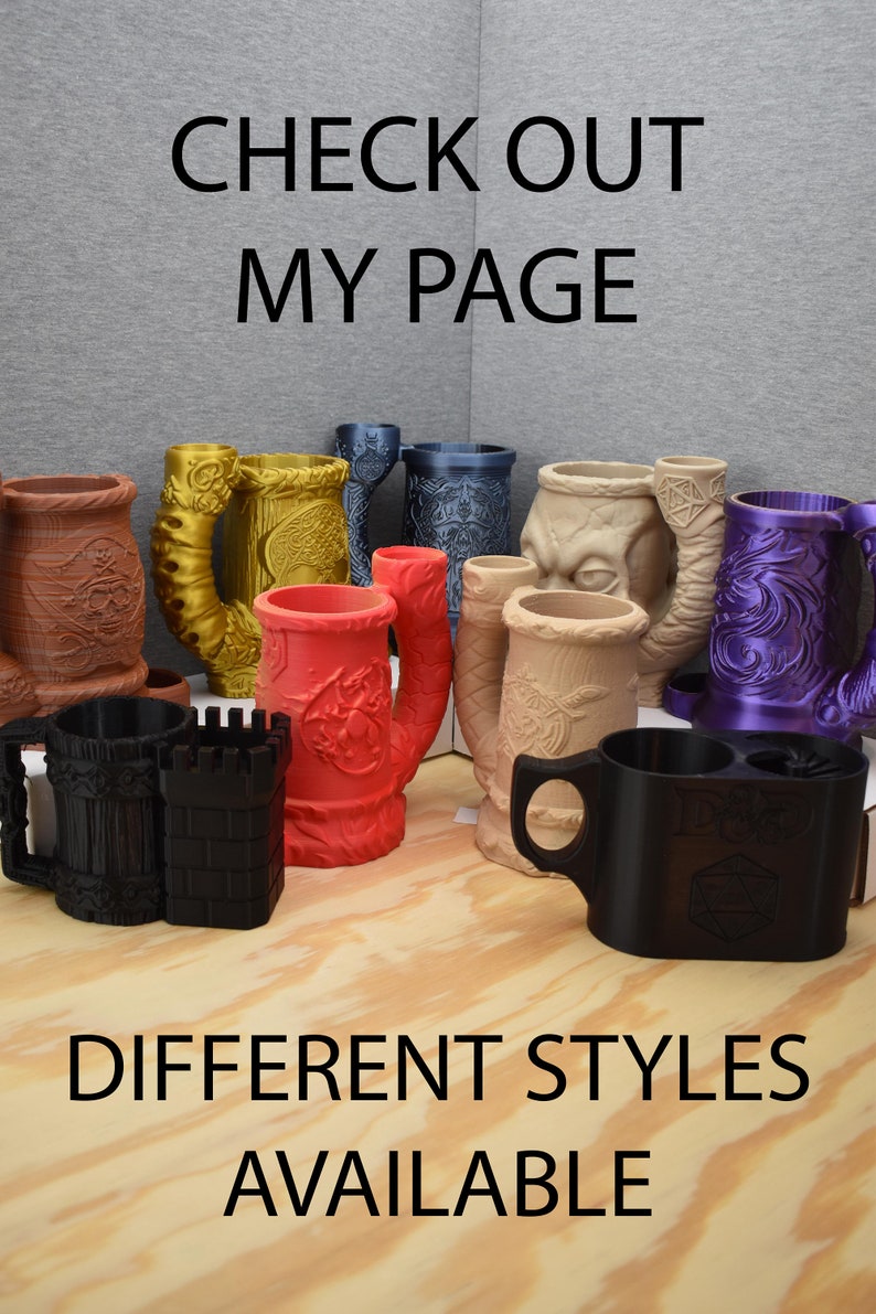 D&D Dice Cup and Soda Cozy - Castle Dice Tower - Etsy Australia