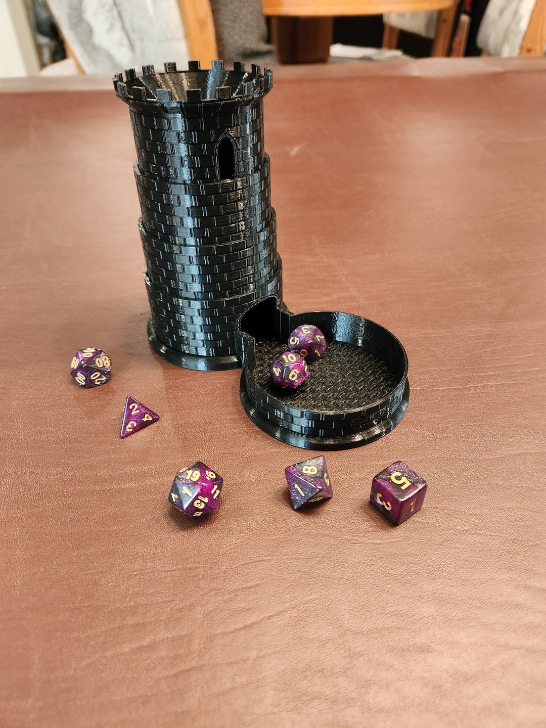 3D Printed Collapsible Dice Tower, Dungeons and Dragons - Etsy