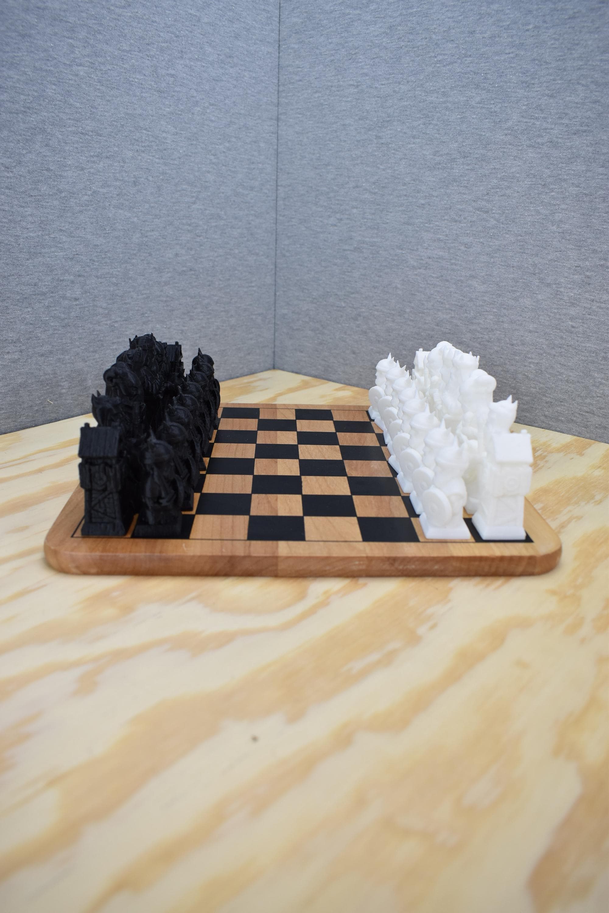 3D Printed Viking Chess Set – Nordic Theme, Customizable Colors - Etsy