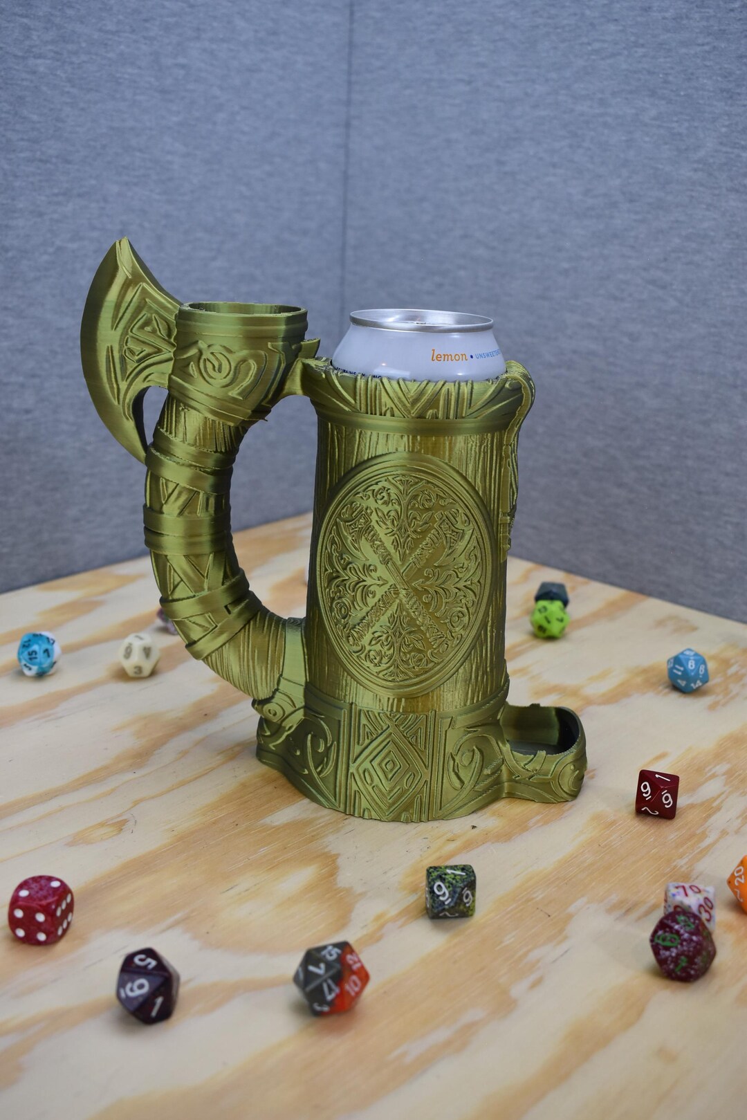 Viking Axe Dice Tower With Can Cozy – 3D Printed D&D Accessory - Etsy