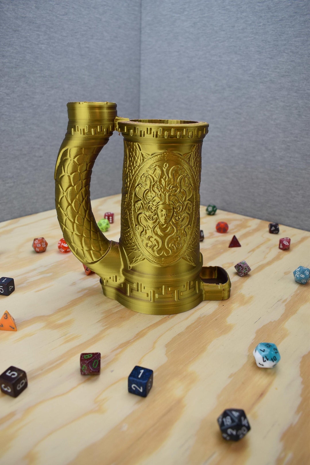 Medusa Curse Dice Tower With Built in Can Cozy - Tabletop RPG ...