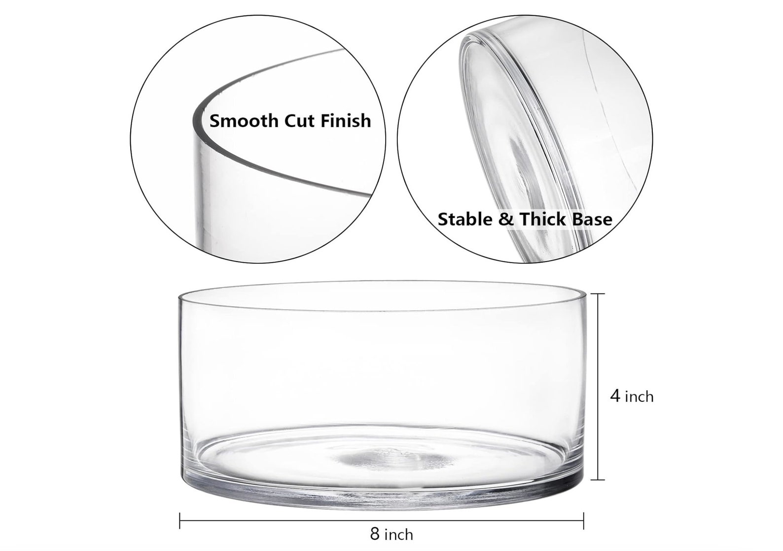 8 X 4 Low Glass Dish - Etsy