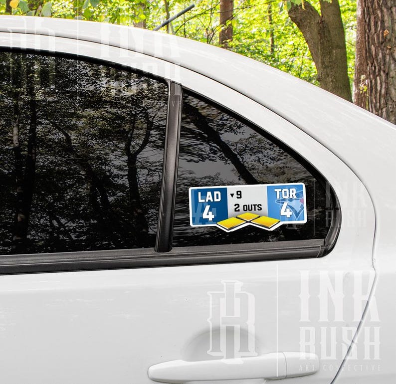 World Series Scoreboard Sticker Set: Water Resistant Vinyl - High ...
