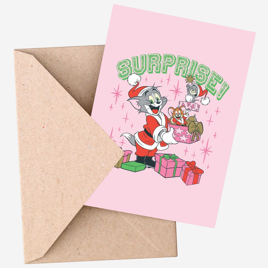 Official Tom and Jerry Surprise Greetings Card - Etsy