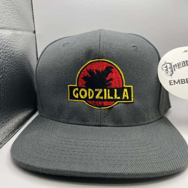 Godzilla Embroidery - Etsy