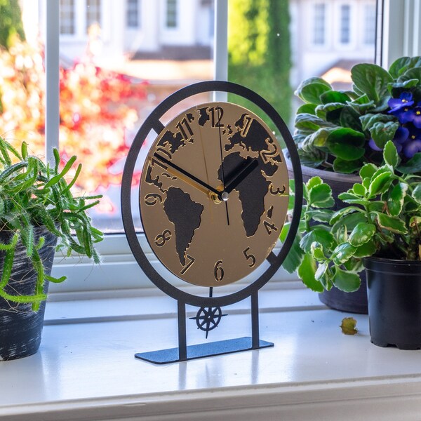 Mirror Desk Clock - Etsy